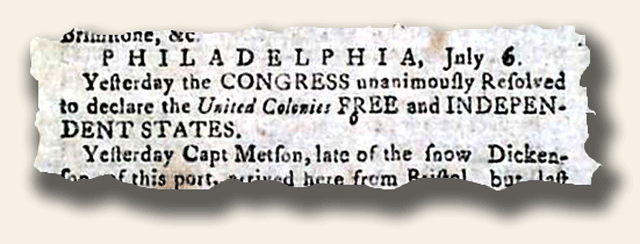 The time lag in news reporting, 1776… : History's Newsstand Blog