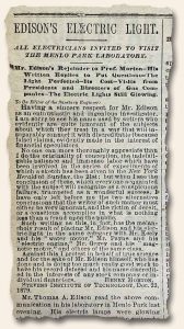 Thomas Edison : History's Newsstand Blog