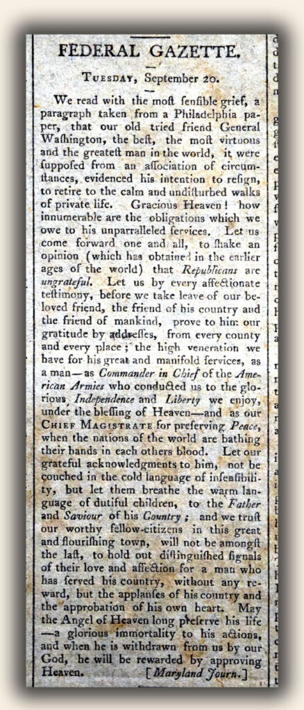 Reflection: George Washington’s Birthday… : History's Newsstand Blog