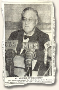 FDR Fireside Chat… Building “The Arsenal of Democracy”… : History's ...