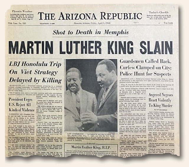 A Hero Lost. . . Dr. Martin Luther King, Jr… : History's Newsstand Blog